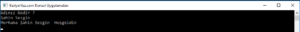 C# Konsol Uygulamaları (Read - ReadLine - ReadKey Kullanımı)